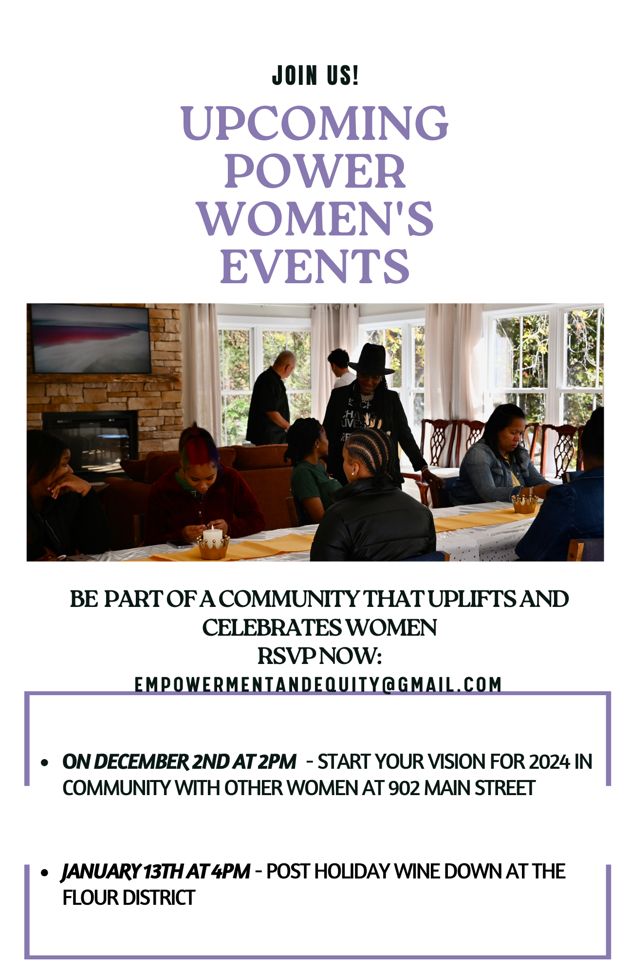 Power Events: – One Woman Central